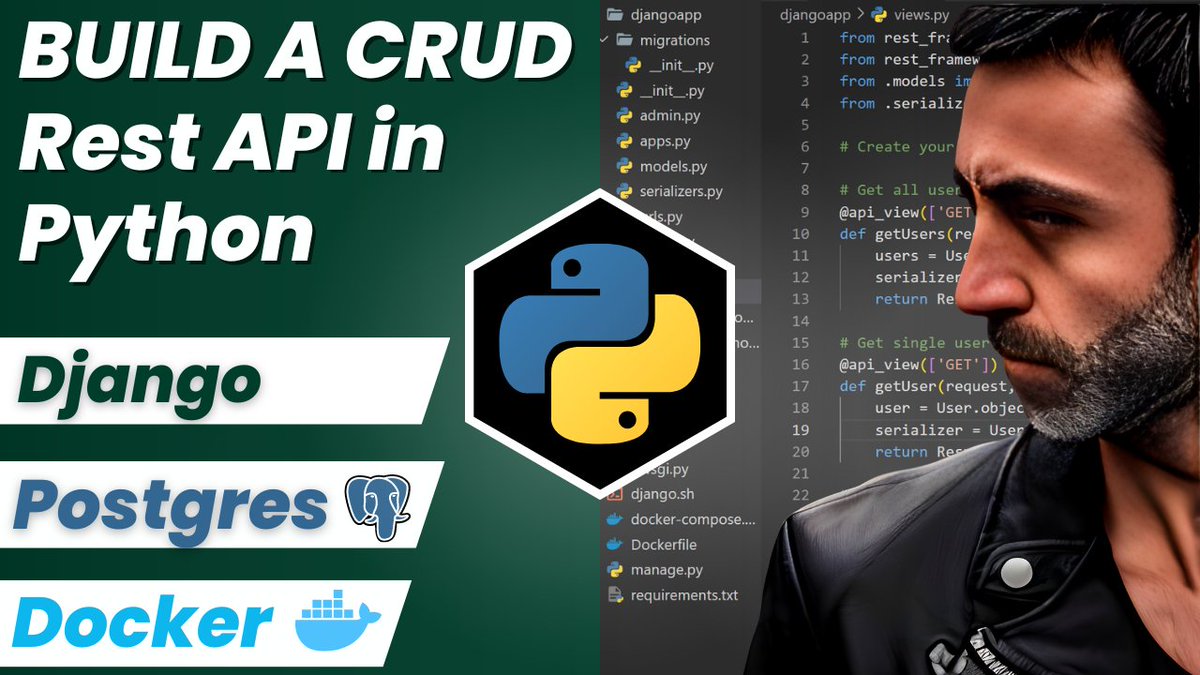 Francesco On Twitter Can I Build A Crud Rest Api In Python Using Django Postgres