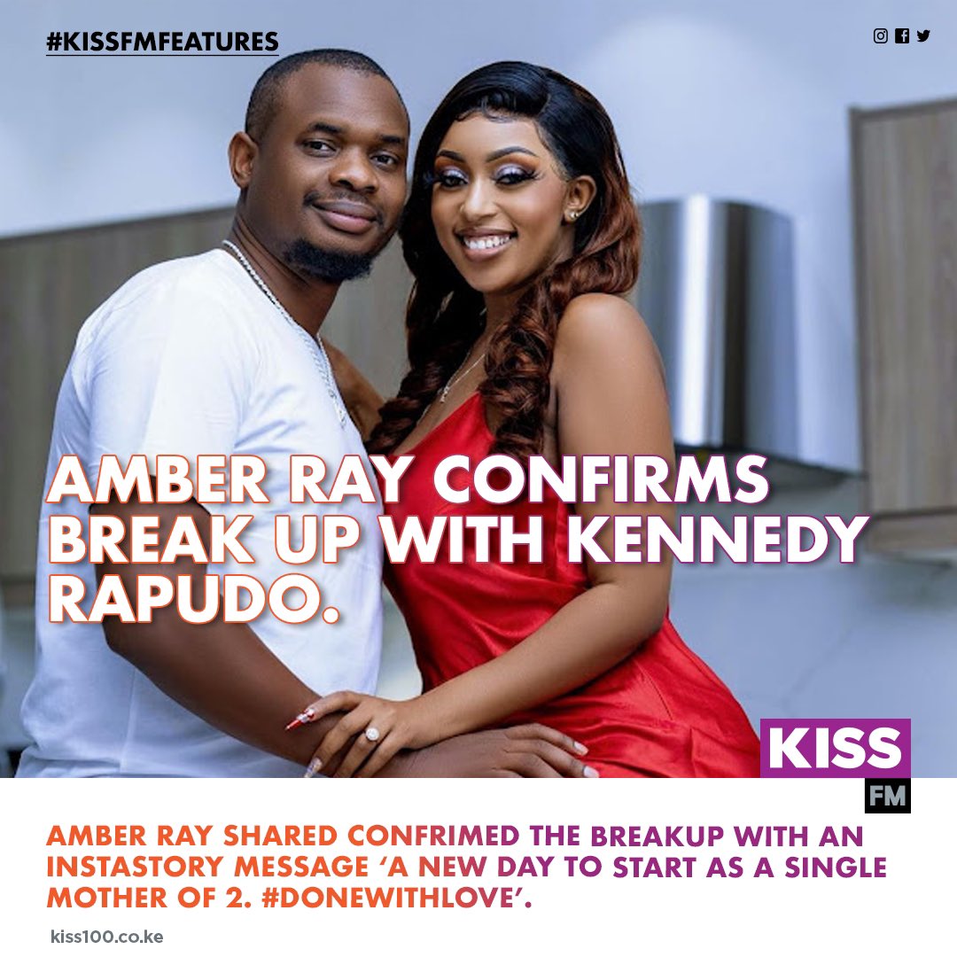 Kiss 100 Kenya on Twitter: "Trouble in paradise?! Amber Ray has confirmed her break up with ...