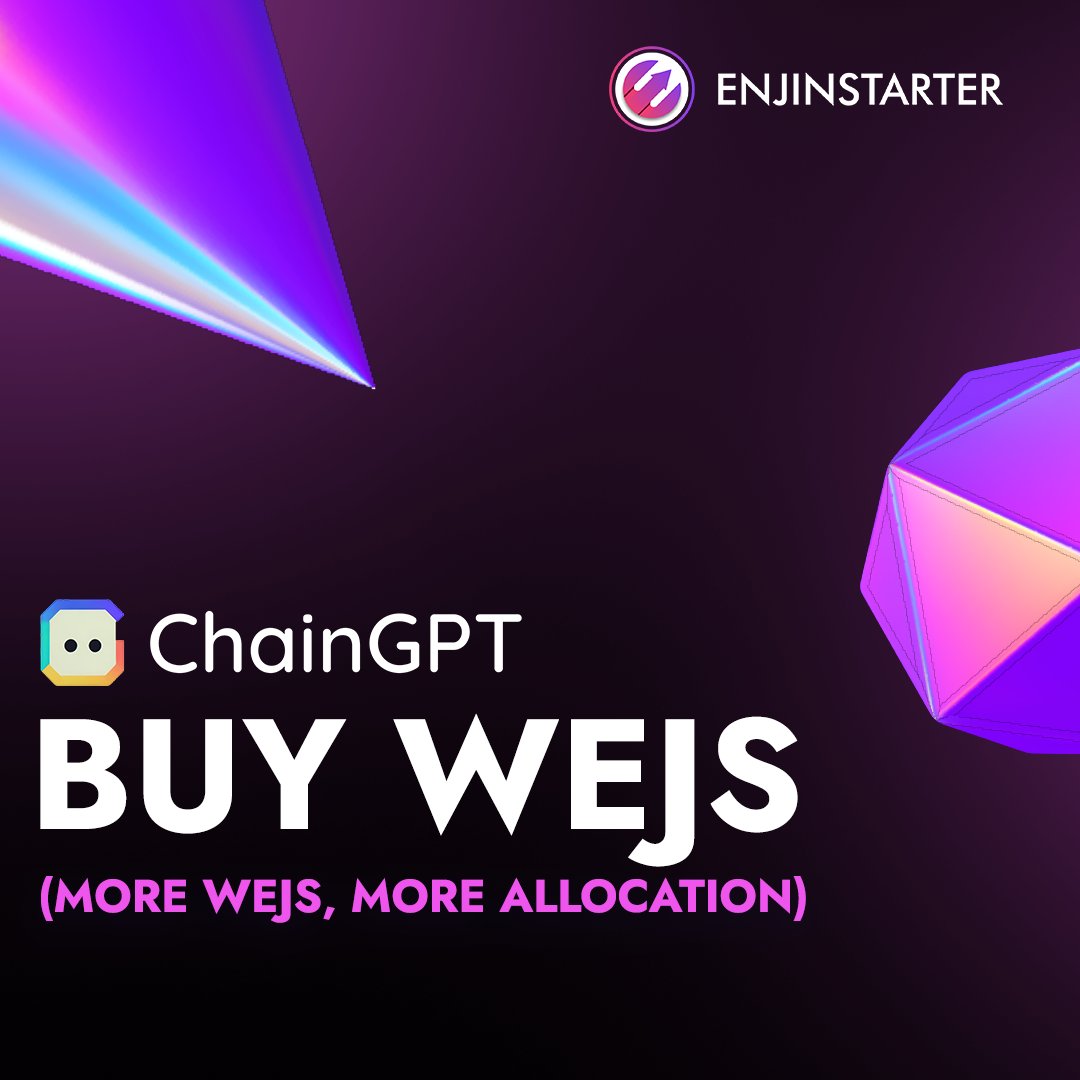 ENJINSTARTER on Twitter: "Step 2 GAP round is exclusive to 999D stakers (min. 25,001 WEJS) and ...