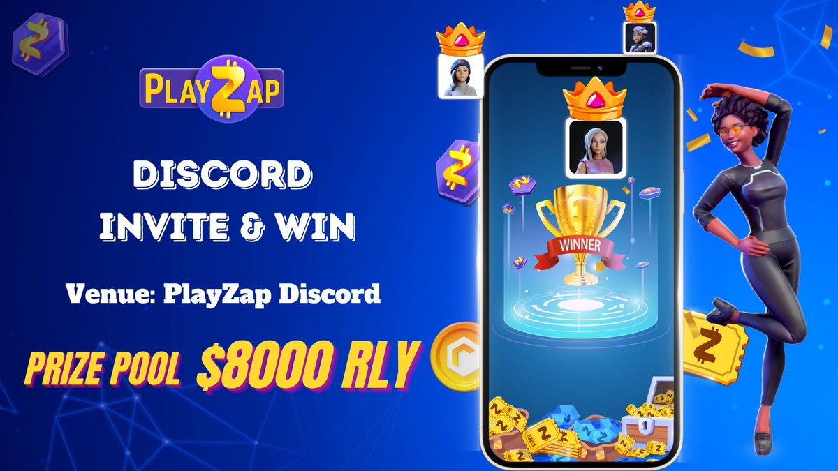 PlayZap Games on Twitter: "Invite & Win: 10 Lucky winners to get $8000 RLY🤩 1️⃣ Join PlayZap ...