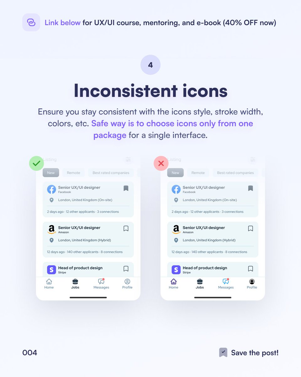 Jan Mraz on Twitter: "4. inconsistent icons"
