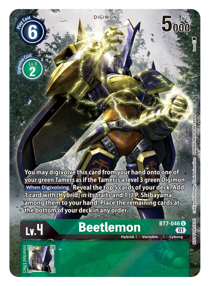 Digimon Kazemon Card