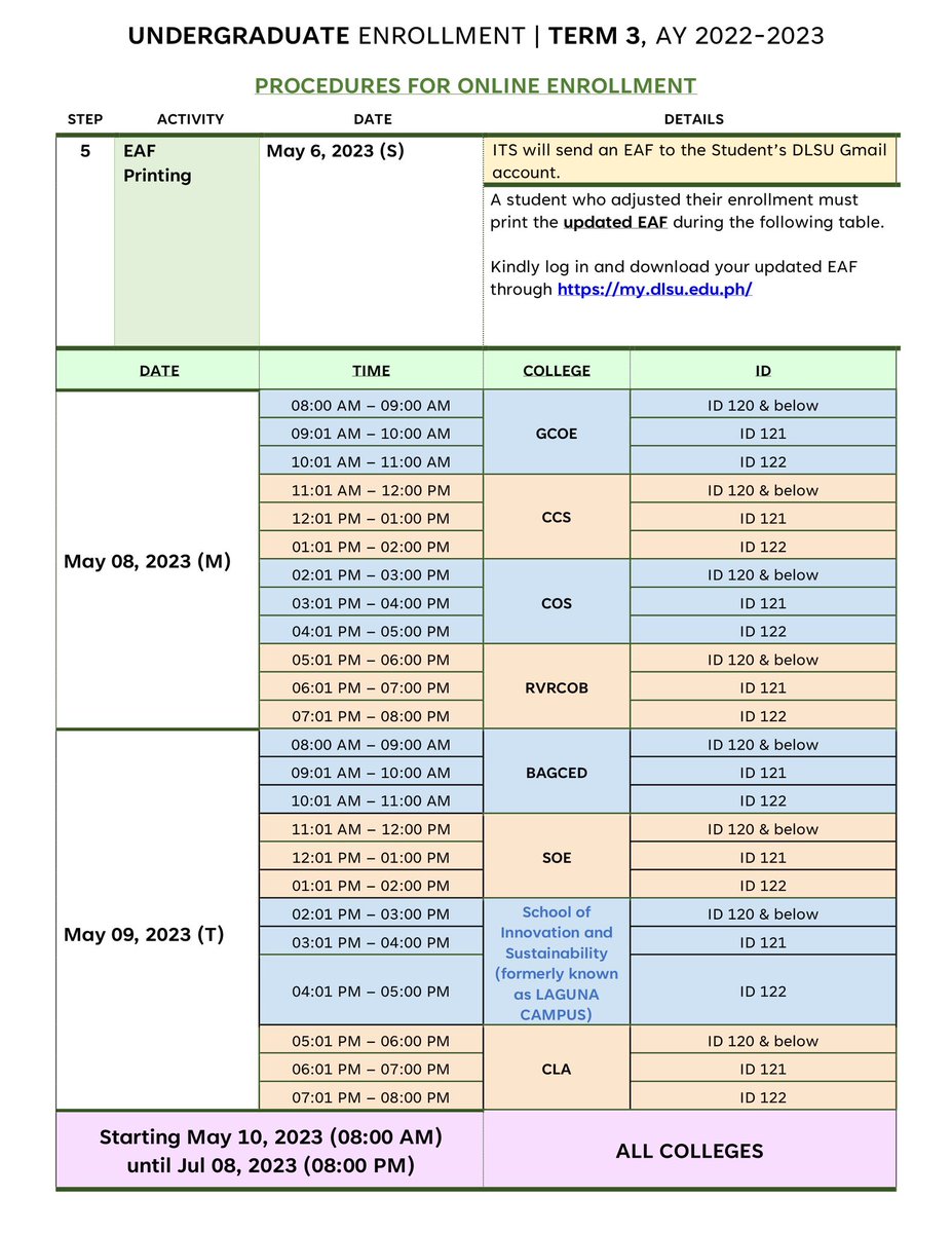 The LaSallian on Twitter: "JUST IN: Online enrollment for Term 3 of AY ...