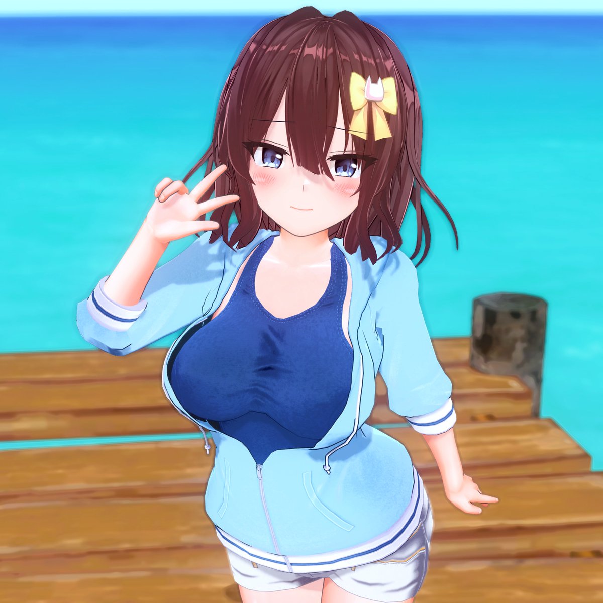 みけ on Twitter: "RT @guriguri_nai: スクミズ！ ……でけぇ…… #カスタムスク水の日 #COM3D2"