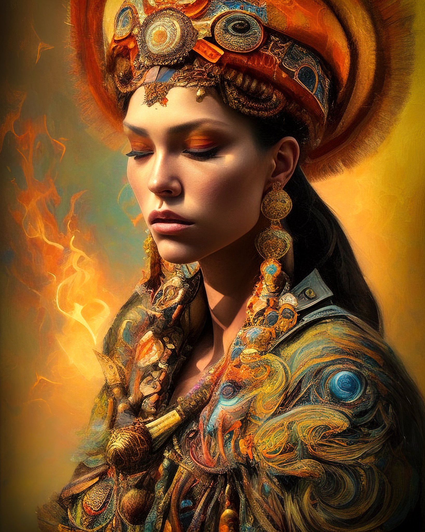 HDRhunter on Twitter: "Discover "Shaman Goddess of Wisdom 04" 1/1 #NFT on @KnownOrigin! 🌌 ...