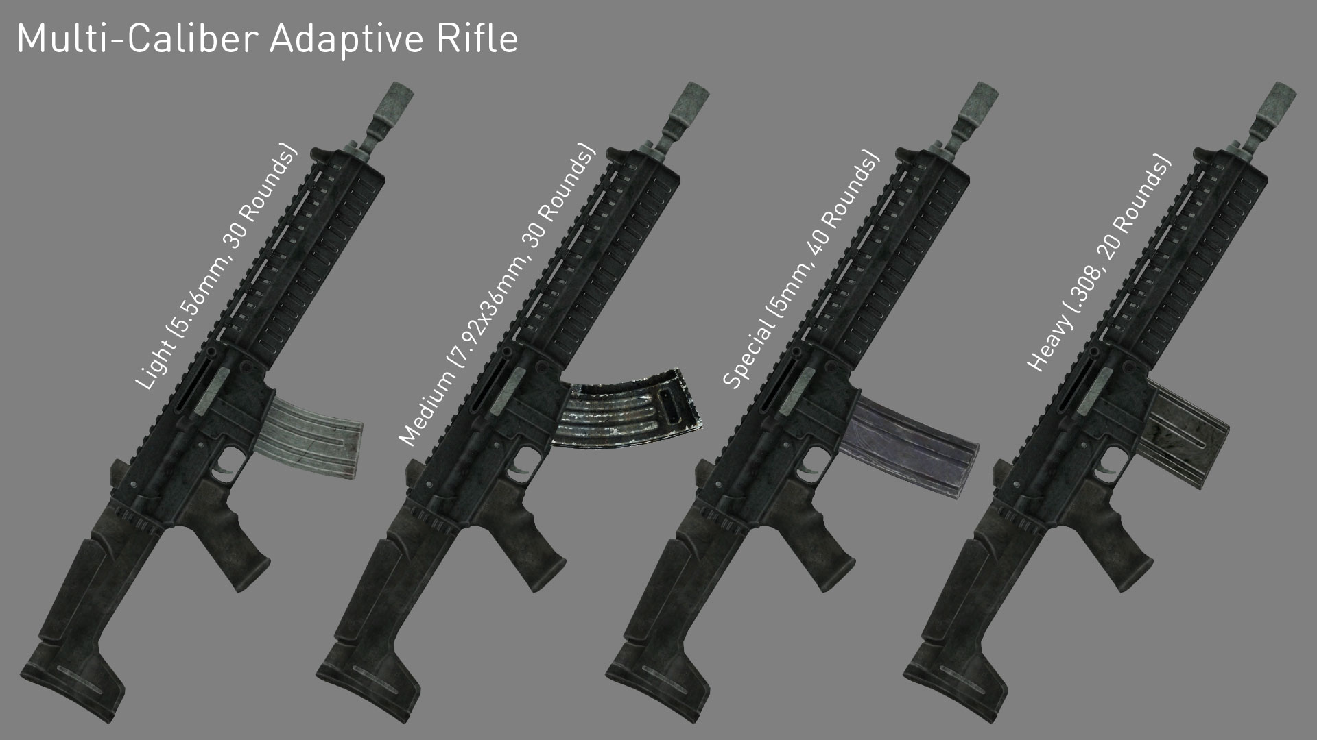 Tammer's Mods on Twitter: "Three cheers for diversity! 🎉 This is what each caliber variant looks ...