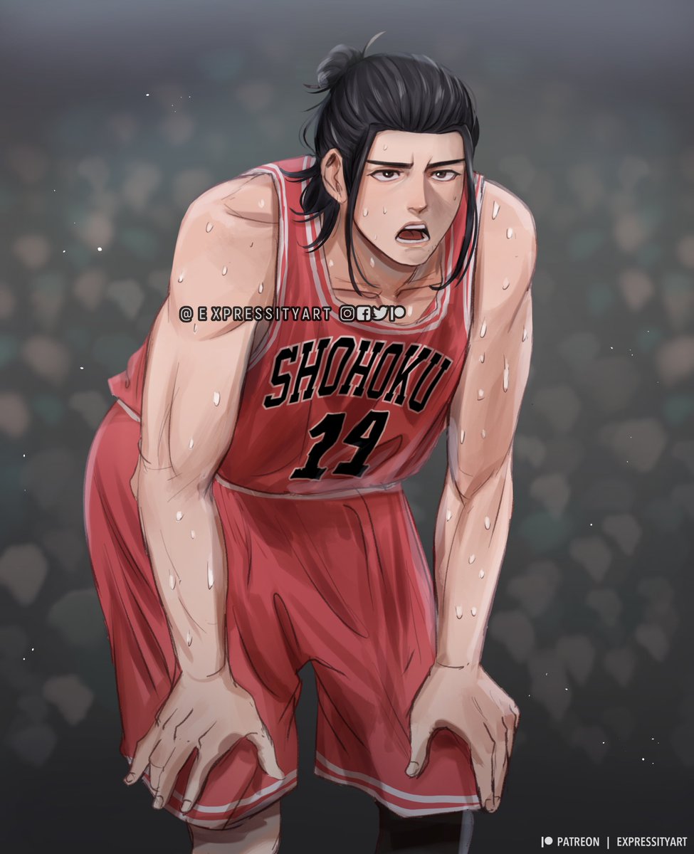Expressity 🏀 on Twitter: "Mitsui Hisashi but long hair~ #slamdunk"