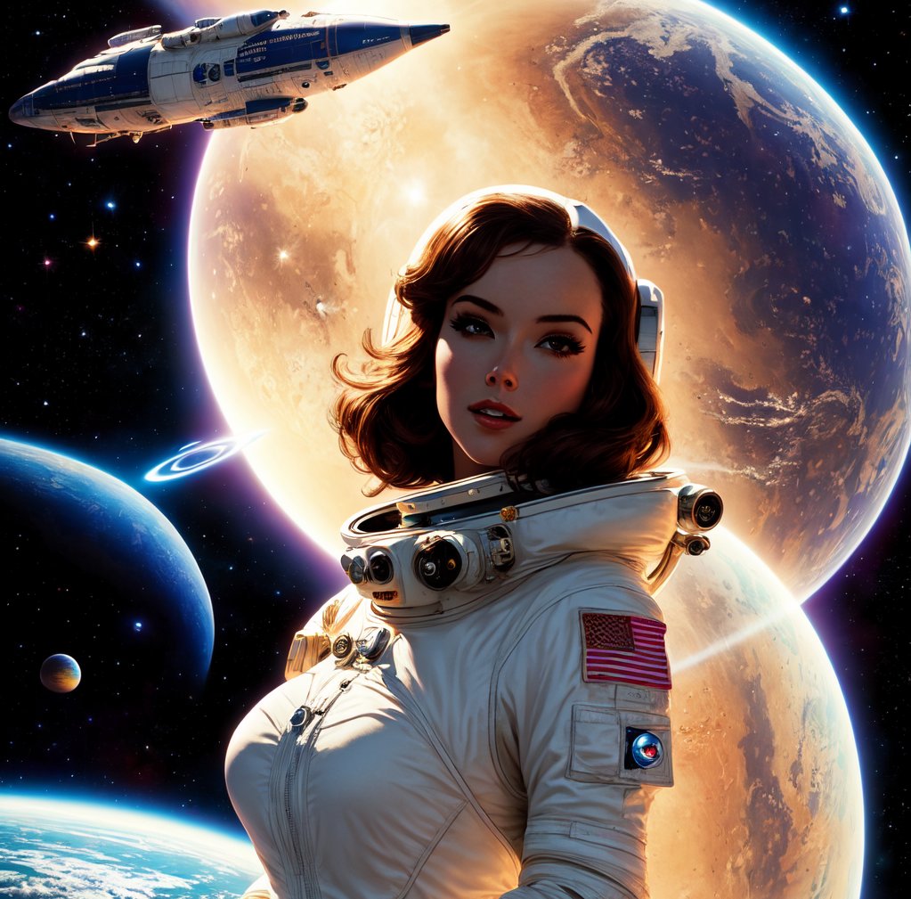 pantsudiffusion on Twitter: "attempting to emulate the style of older pulp art and pin-up babes"