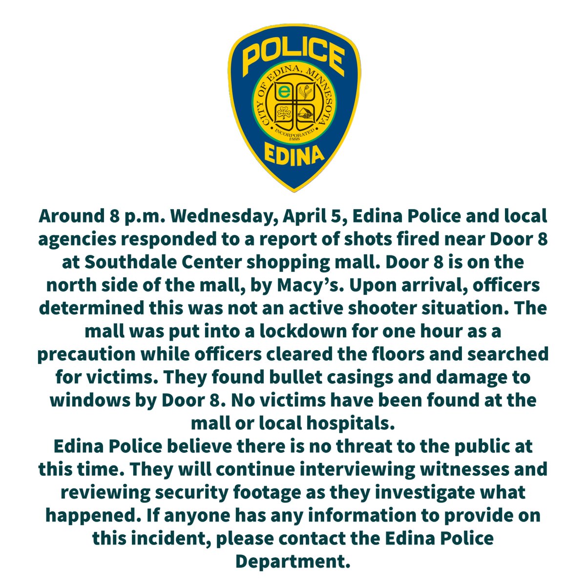 Edina Police Department on Twitter: Edina Police Department on Twitter: