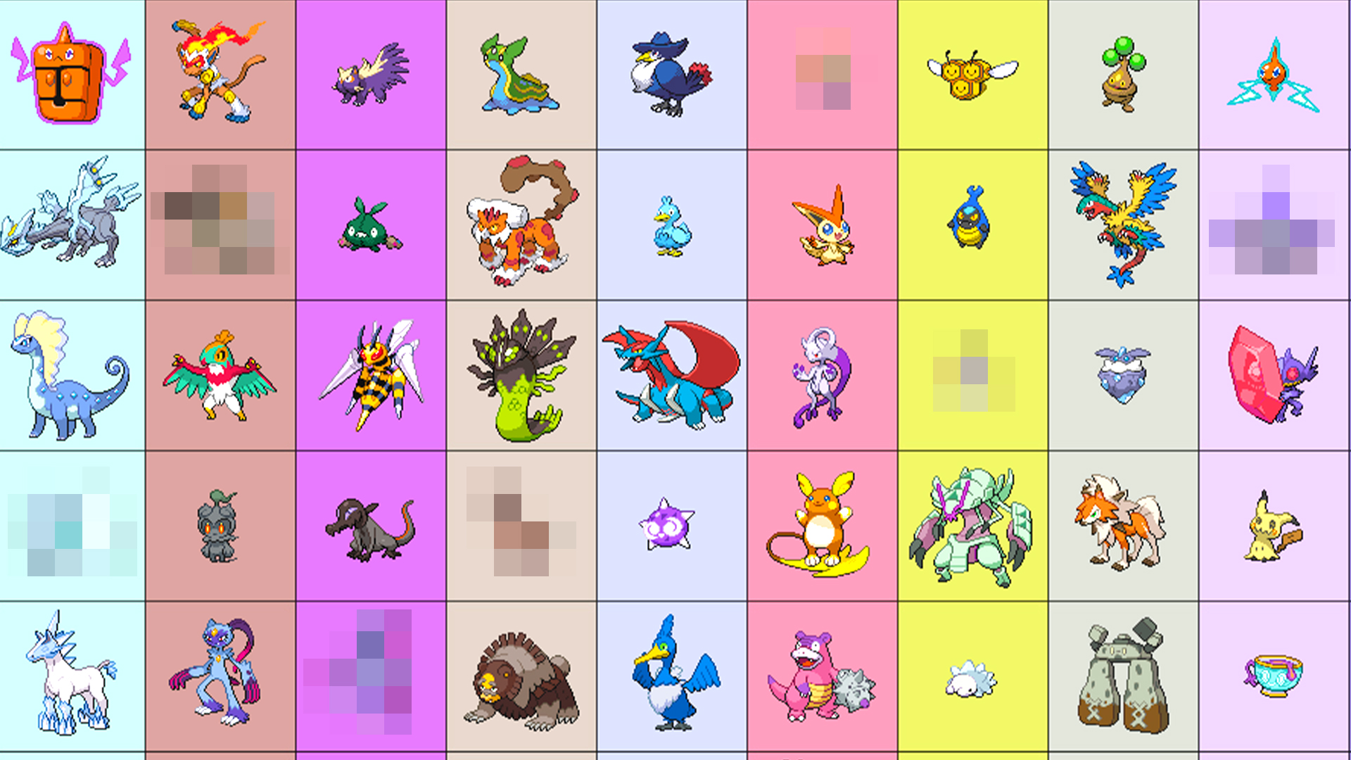 Kalos Pokemon List