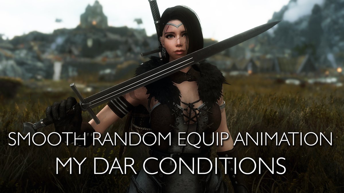 Skyrim Sarah and Cybele - Xtudo on Twitter: "NEW MOD! Smooth Random Equip Animation - My DAR ...