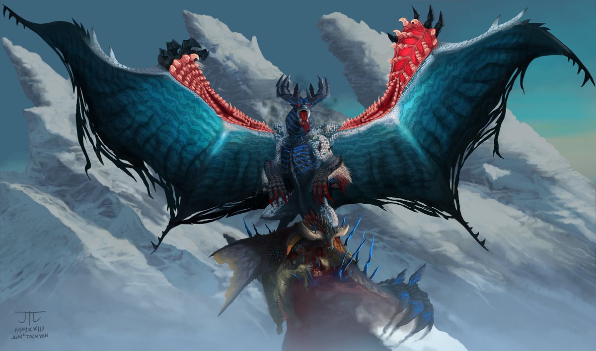 흑관룡 몰드문트 팬아트 - 몬스터헌터 시리즈 마이너 갤러리