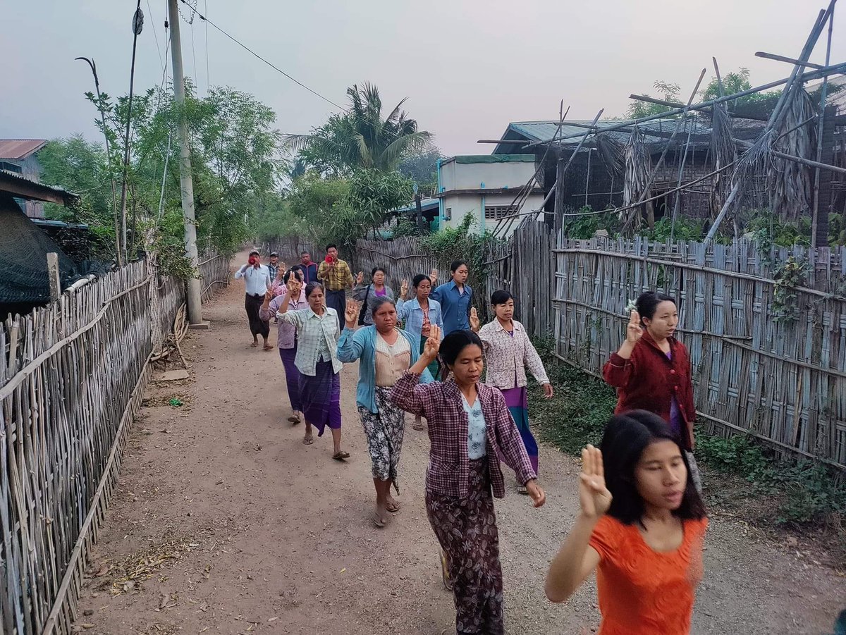 Khit Thit Media On Twitter ယင်းမာပင်တွင် စစ်အာဏာရှင် ဆန့်ကျင်ရေး မြောက်ခြမ်း သပိတ်အင်အားစု ခ