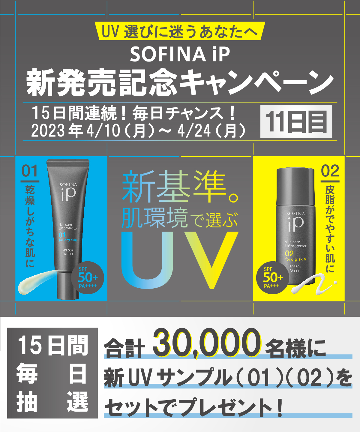 花王SOFINA iP 公式 on Twitter: "／ UV選びに迷うあなたへ #肌環境で選ぶUV 誕生！ \ 新商品発売記念🎊15日連続 プレゼントキャンペーン11日目！ フォロー&RT ...