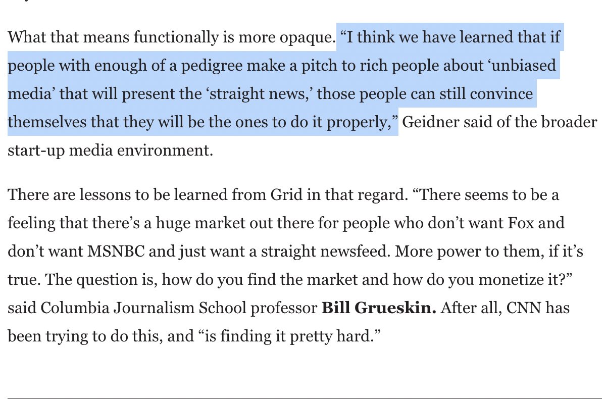 Jay Rosen on Twitter: "I love this quote from @chrisgeidner. So true. Source: "Inside the very ...