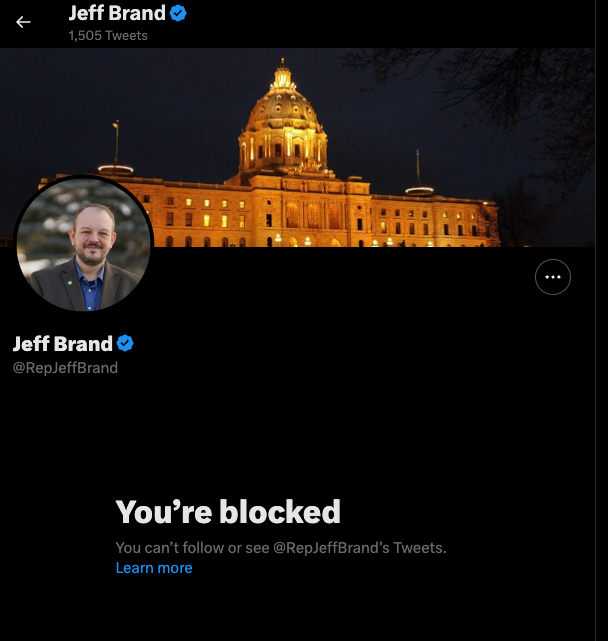 MN Gun Owners Caucus on Twitter: "We guess Representative Jeff Brand isn't interested in hearing ...