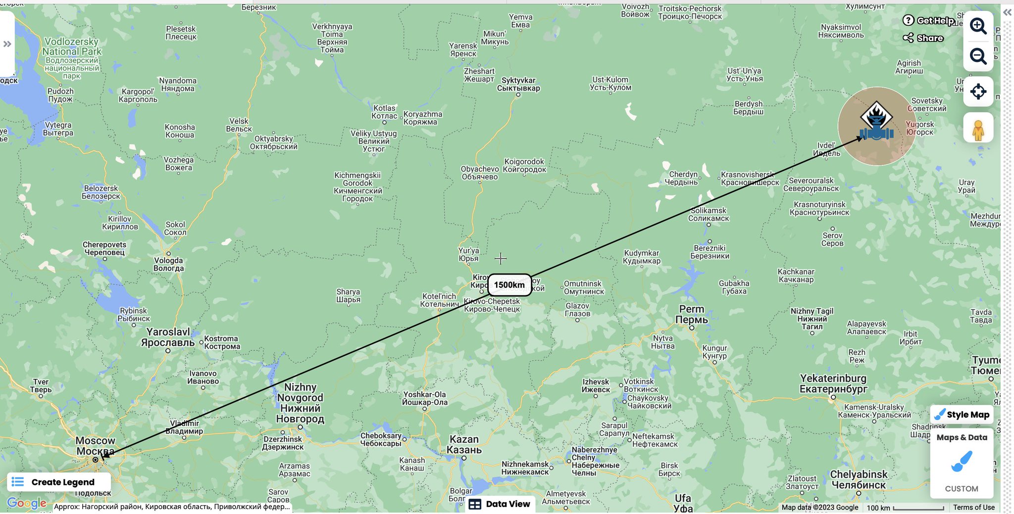 Geopolitical Hub on Twitter: "There was an explosion at a gas pipeline approximately 1500km NEE ...