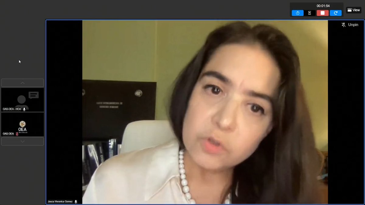 OEA on Twitter: "Presentación de Jueza del Corte Interamericana de Derechos Humanos @CorteIDH ...