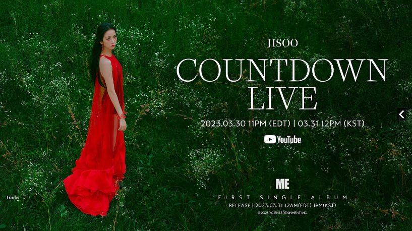 FOREVER KIM JISOO on Twitter: "JISOO - FIRST SINGLE ALBUM [ME] COUNTDOWN LIVE 🔗https://t.co ...