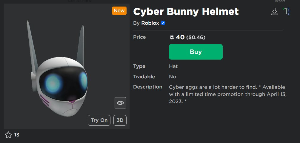 BendBricks🇺🇸🇺🇦 on Twitter: "RT @LeaksEvents: ⏲️Limited-Time Items O item "Cyber Bunny Helmet ...
