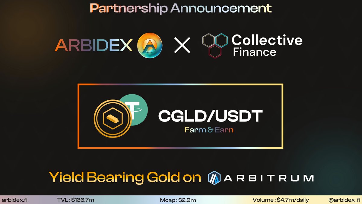 Arbitrum Exchange on Twitter: "🤝@CollectiveFi X @arbidex_fi 🤝 🚀 We are excited to announce our ...