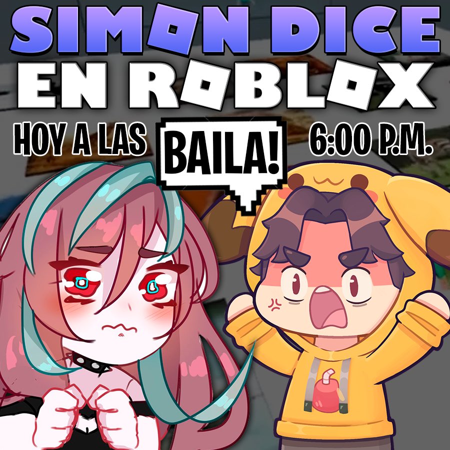 Soarinng ⚡️ on Twitter: "Hola, hoy haré una dinámica de Simón Dice en Roblox con viewers el ...