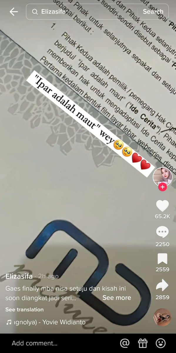 Habis Nonton Film on Twitter: "Tau cerita "Ipar adalah maut" yang viral di TikTok? MD udah beli ...