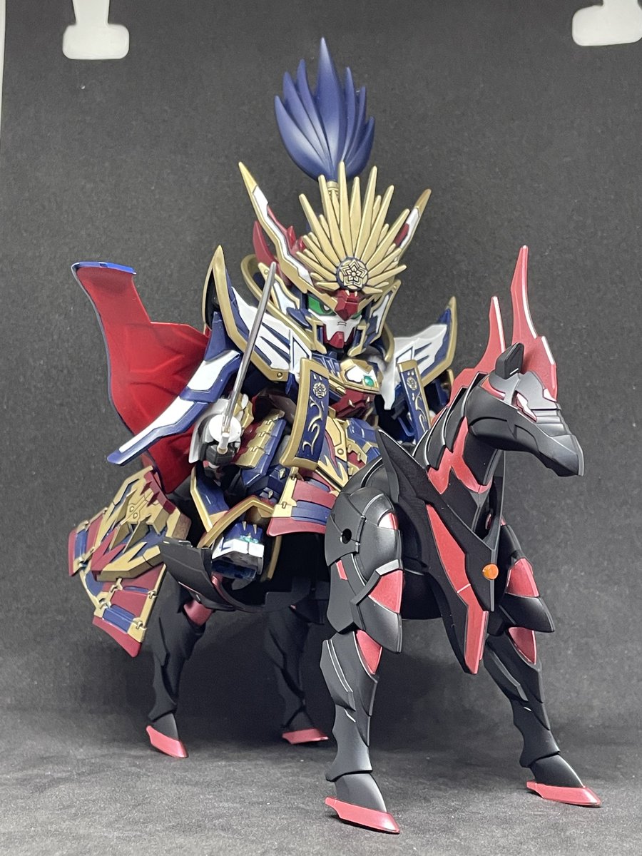 mecha robot v-fin horseback riding no humans weapon sword illustration ...