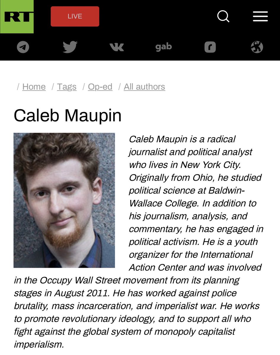 Memphis Bell π On Twitter Rt Byron Wan Caleb Maupin A Us Reporter