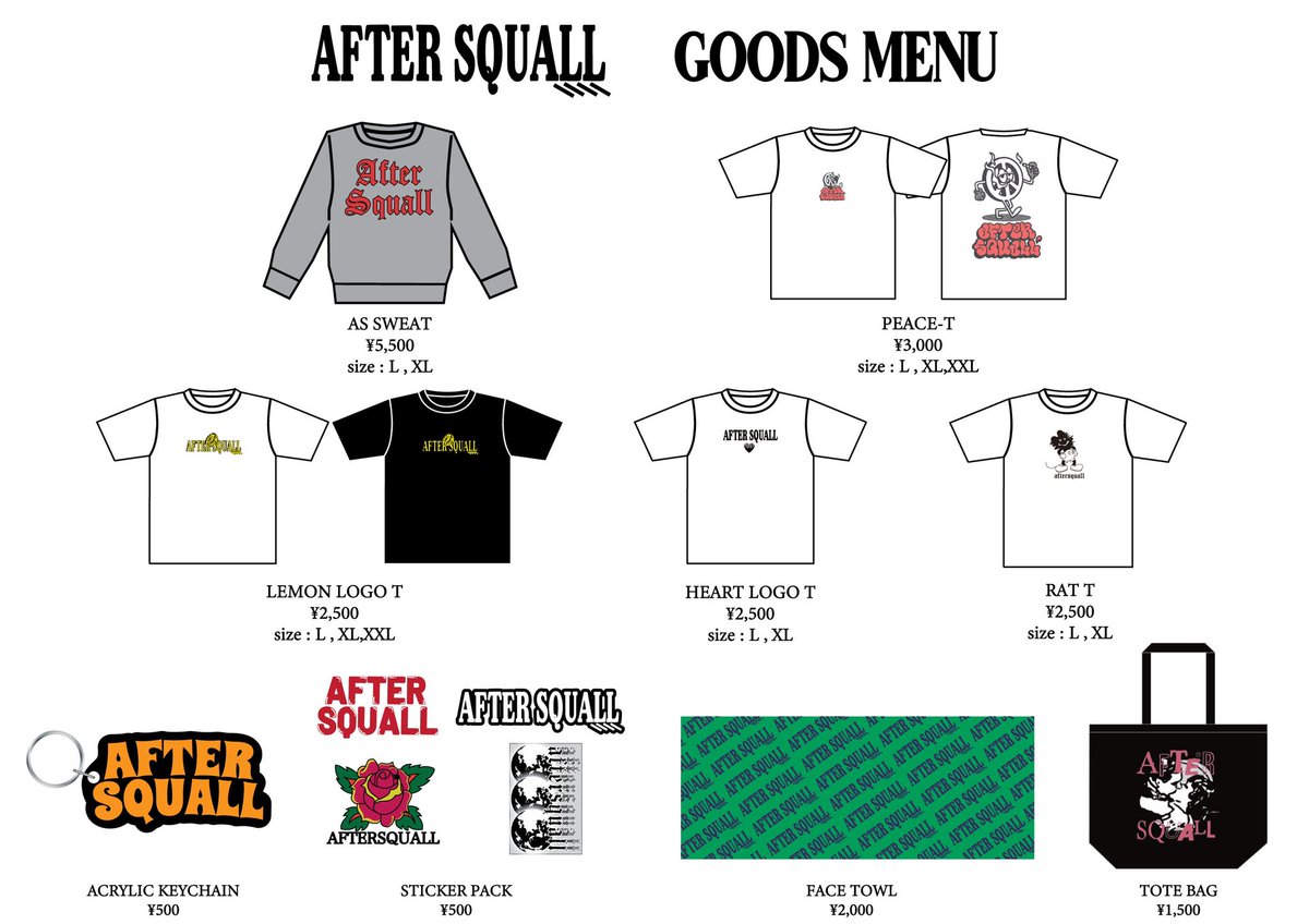 AFTER SQUALL on Twitter: "☀️本日☀️ 3/30(木) 仙台MACANA AFTER SQUALL “THE TOUR 2023” w/ BruteRocks Jam ...