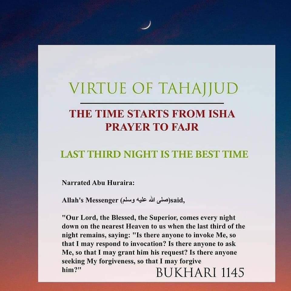 TAHAJJUD (The Night Prayer) - Thread from Allah Islam Quran ...