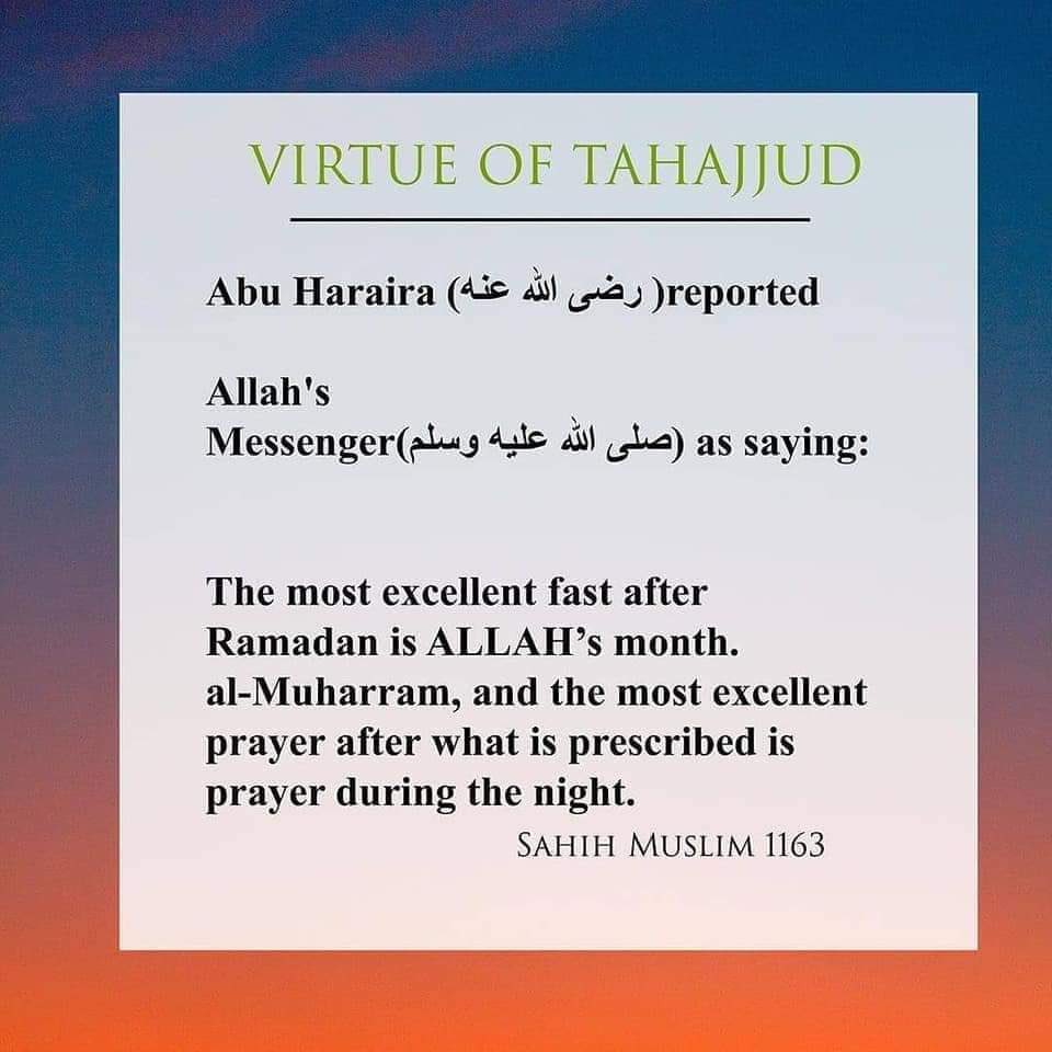 TAHAJJUD (The Night Prayer) - Thread from Allah Islam Quran ...