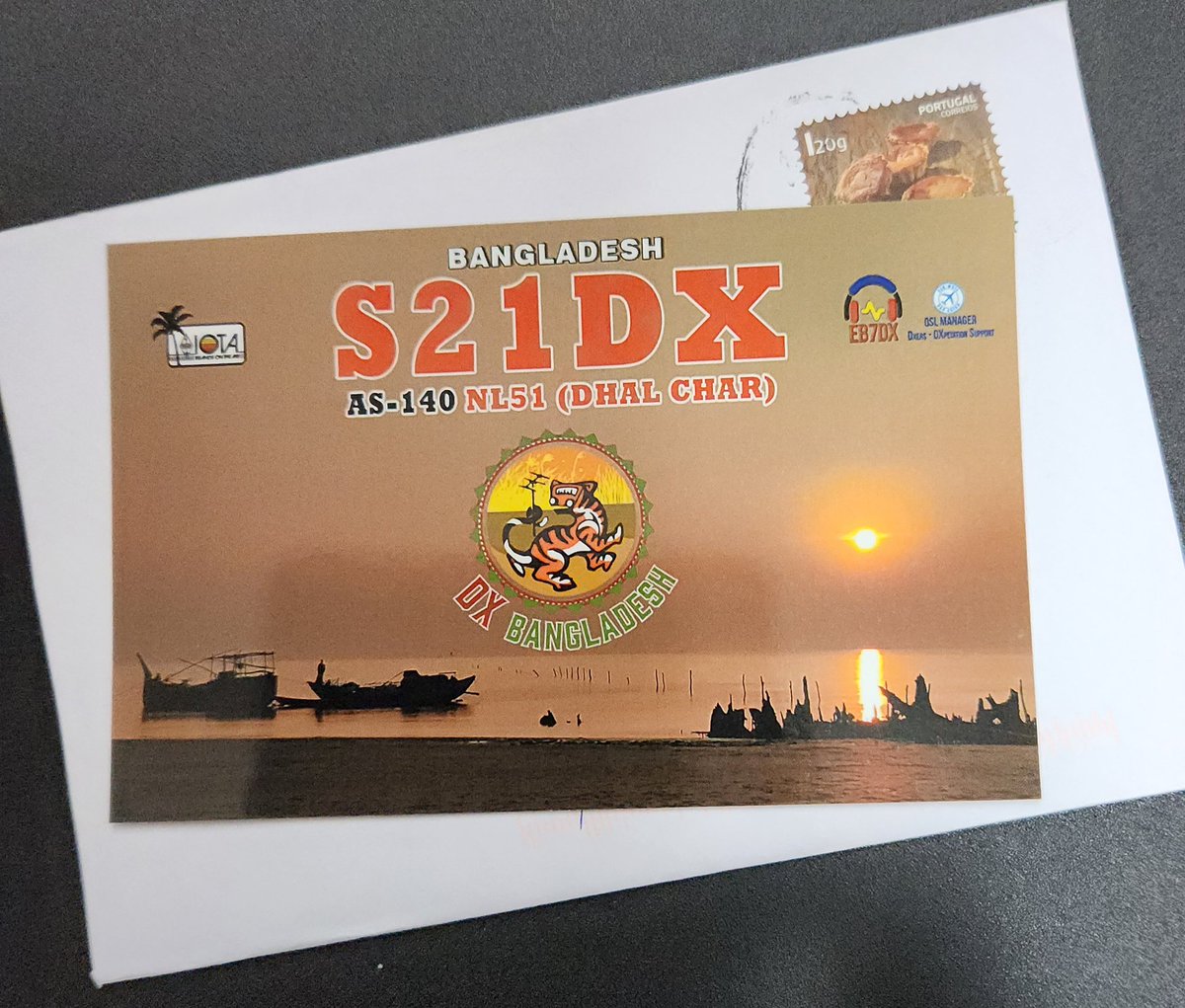 @ボチボチマイペース on Twitter: "今日 到着のQSL S21DX Bangladesh 昨年12月 交信分😊"