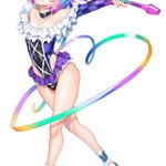 女装新体操にフリルレオタードで挑む男の娘のぞみくん【対魔忍RPG】 - posfie