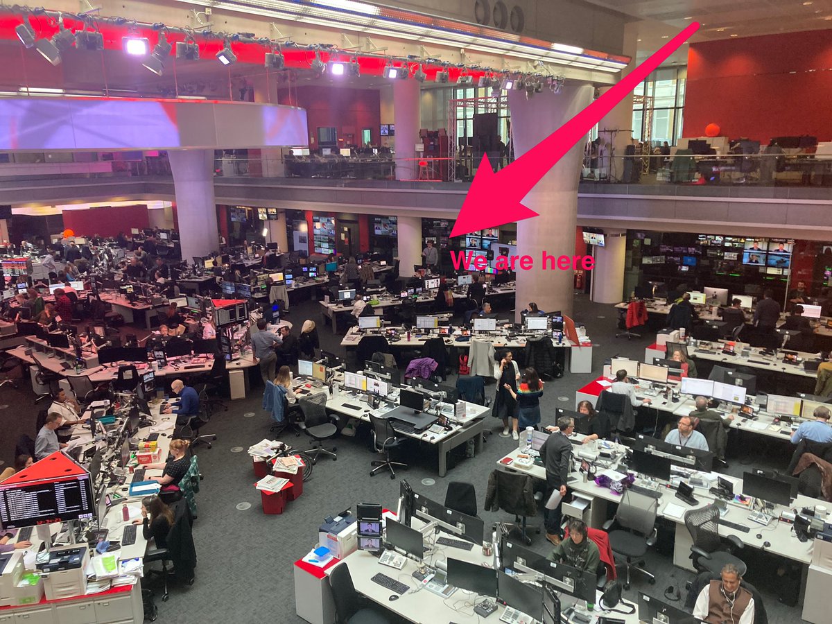 James Reynolds on Twitter: "Here’s our OS Radio broadcast position in the BBC’s main newsroom ...