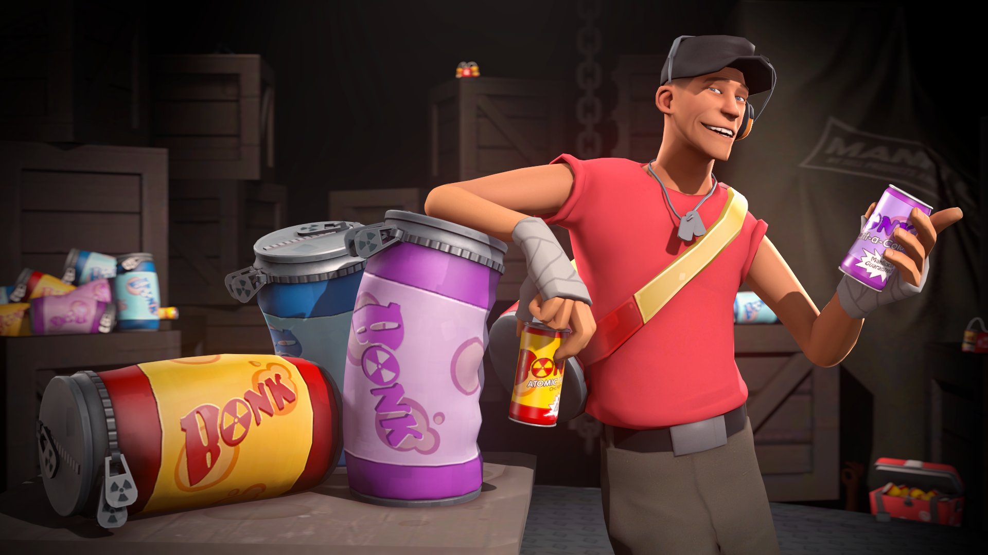 Tf2 Scout Bonk Wallpaper