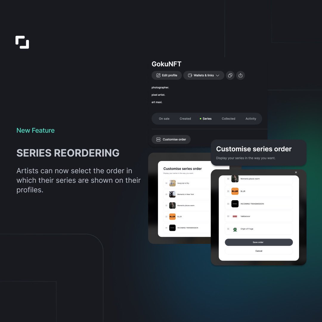 Exchange on Twitter: "You ask, we deliver. Creators now have the ability to organize their ...