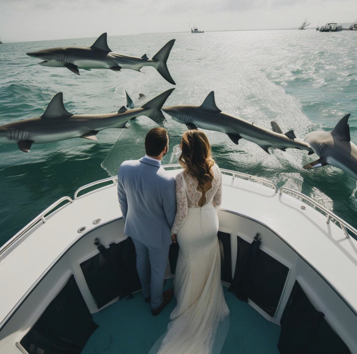 Weird Ai Generations on Twitter: "Shark Wedding"