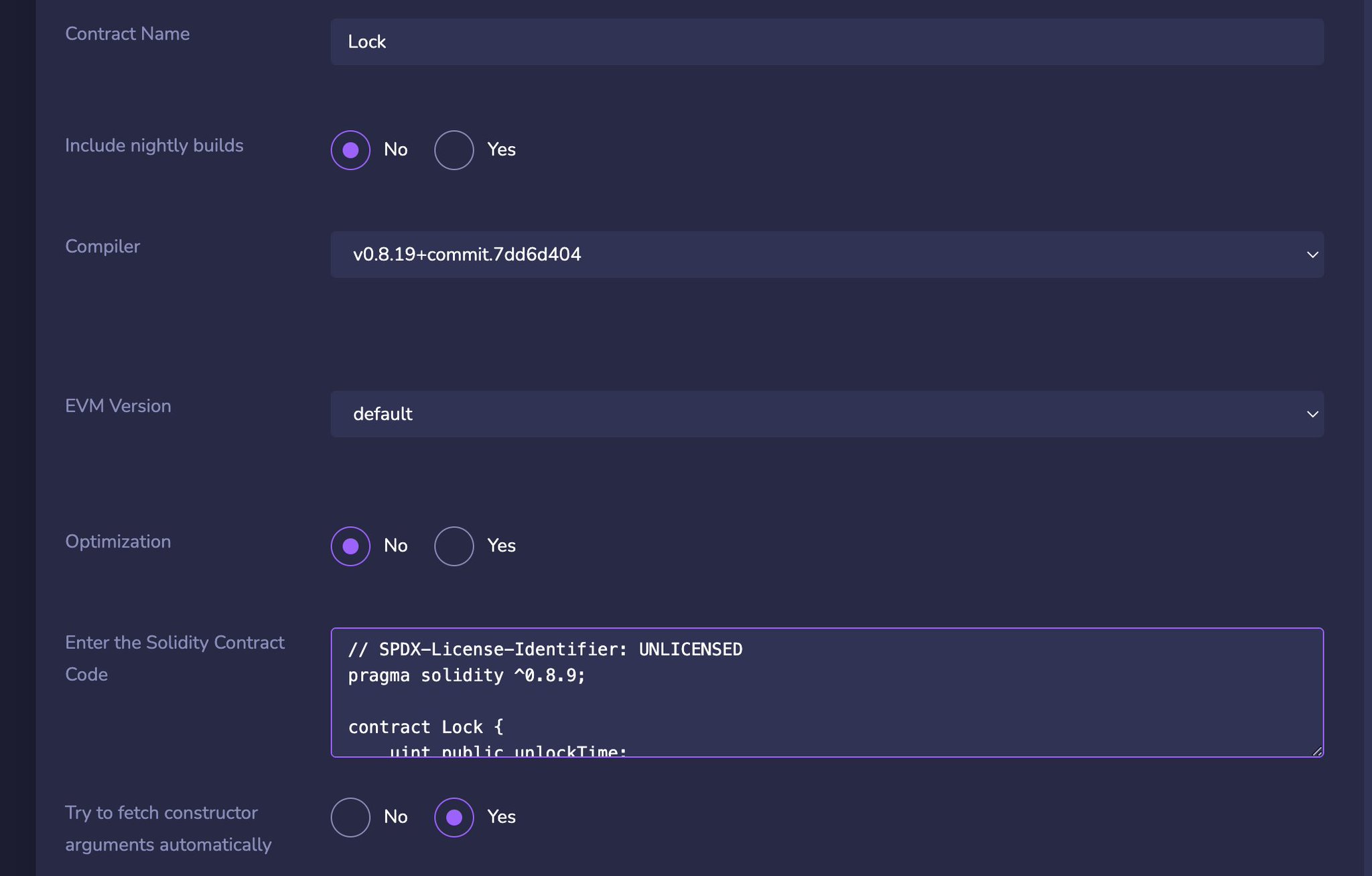 Runner on Twitter: "11/ Select Via flattened source code and click Next. Contract Name: Lock ...