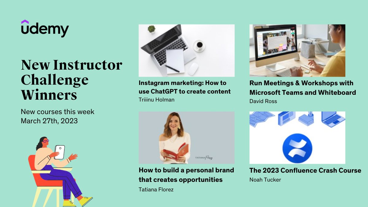 Udemy on Twitter: "New courses coming at ya! This week's New Instructor Challenge features ...