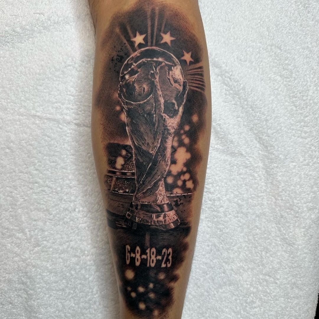 World cup trophy tattoo - Bronctattooaus.com