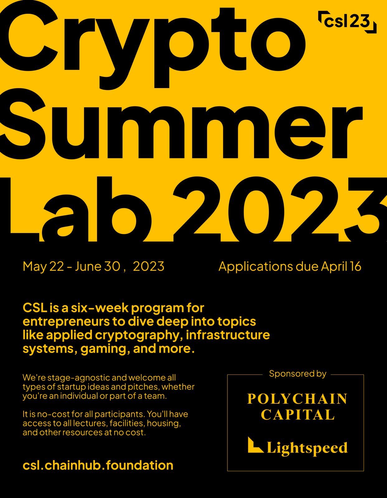Chainhub Foundation on Twitter: "Now calling for applications! 👇 We’re launching Crypto Summer ...