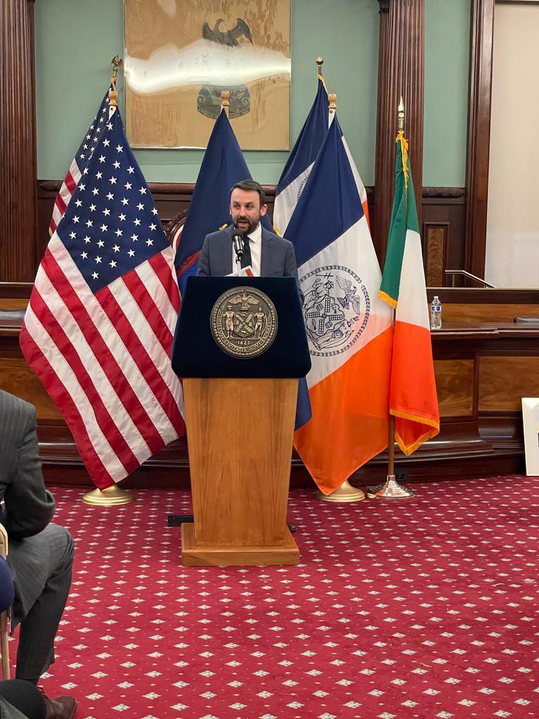 Irish Consulate NYC on Twitter: "NYC Council Member and Chair of the Irish Caucus Keith Powers ...