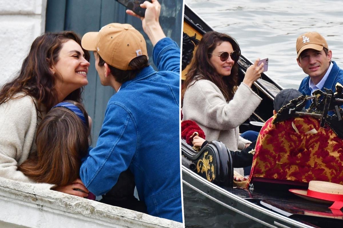 Page Six on Twitter: "Ashton Kutcher, Mila Kunis take romantic gondola ride on family trip to ...