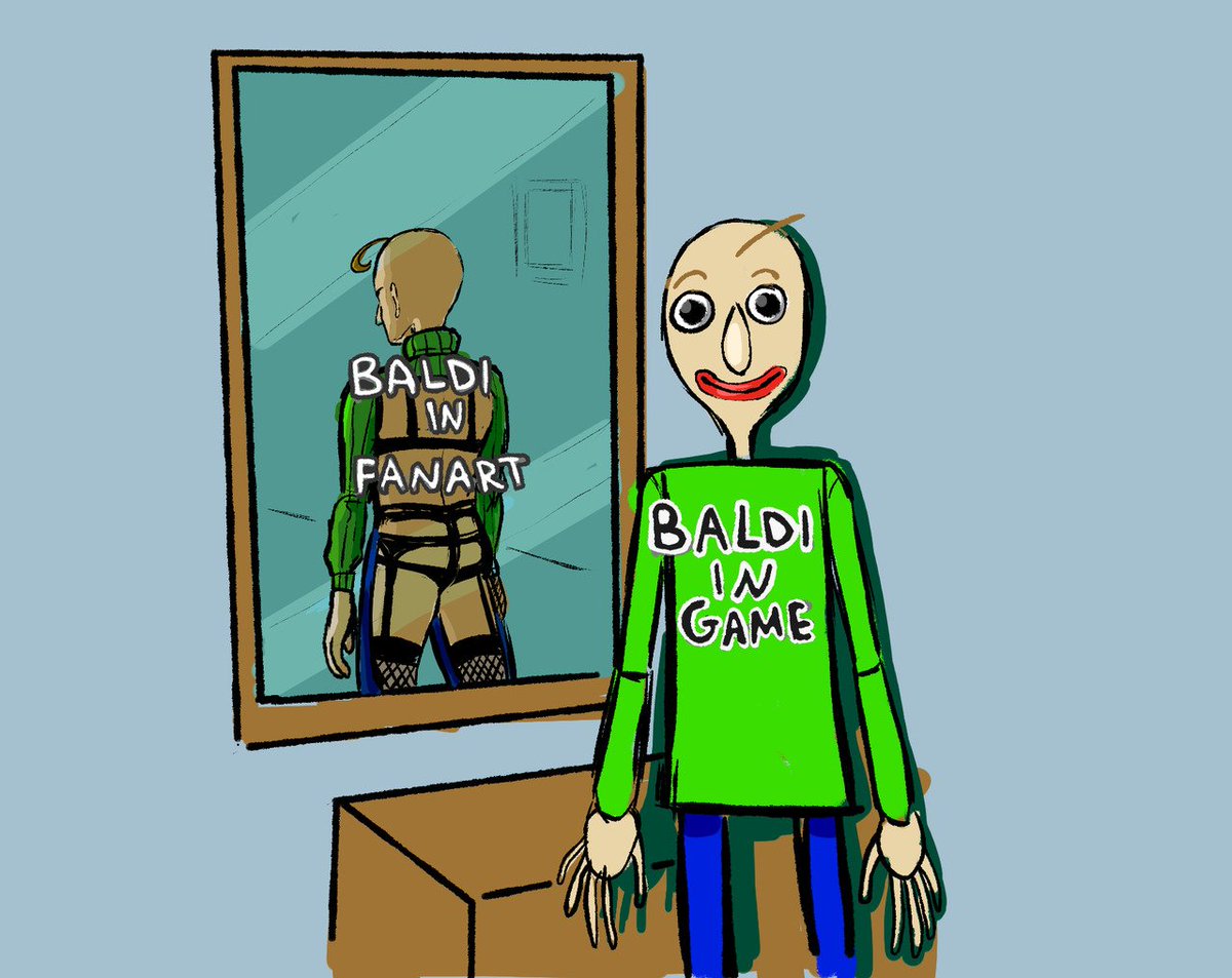 Sentryworm on Twitter: "Happy 5 years of BBIEAL. Here's my most popular baldi arts #baldisbasics"