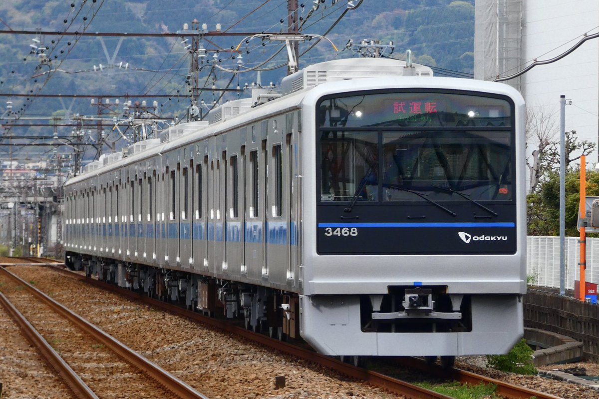 2nd-train 鉄道写真ニュースサイト on Twitter: "RT @obakyu_e: 3/31 小田急3000形3268F(3268×6) 大野出場試運転 3000形更新車3本目が出場"