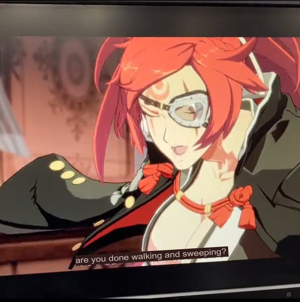 SwimCheesy on Twitter: "Bedman protecting Delilah from housework 🤣 #GGST_BE"