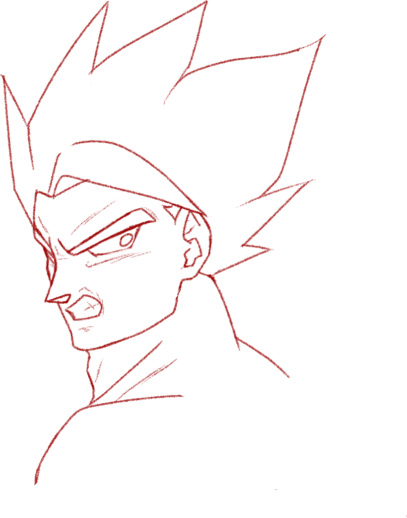 How To Draw A Dragon Ball Z Face