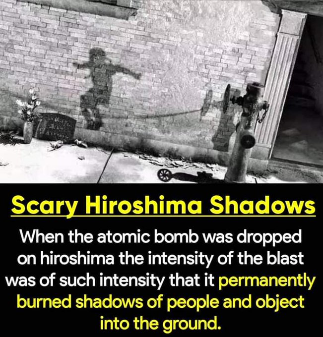 Atomic Bomb Shadow Imprints