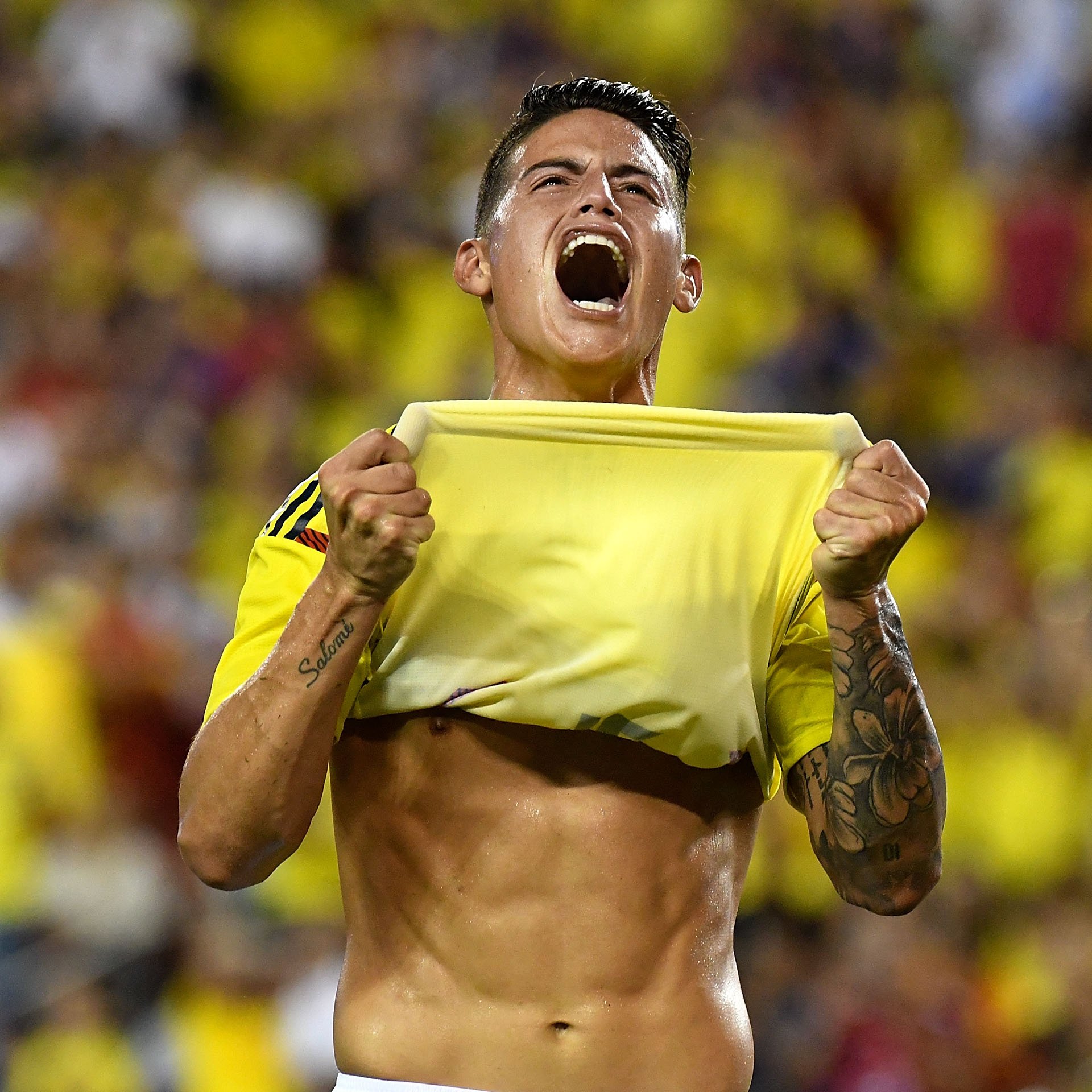 James Rodriguez Shirtless